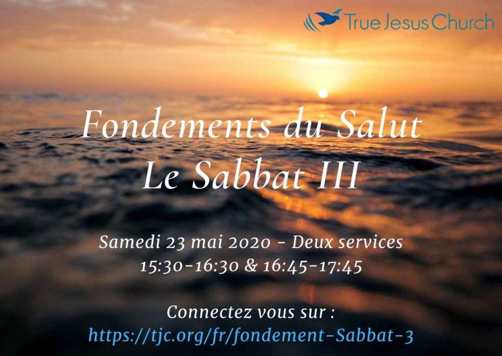 Fondements du Salut – Le Sabbat – Français
